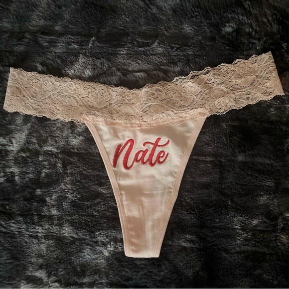 Intimates & Sleepwear | Custom Name Thong Embroidered Thong | Poshmark